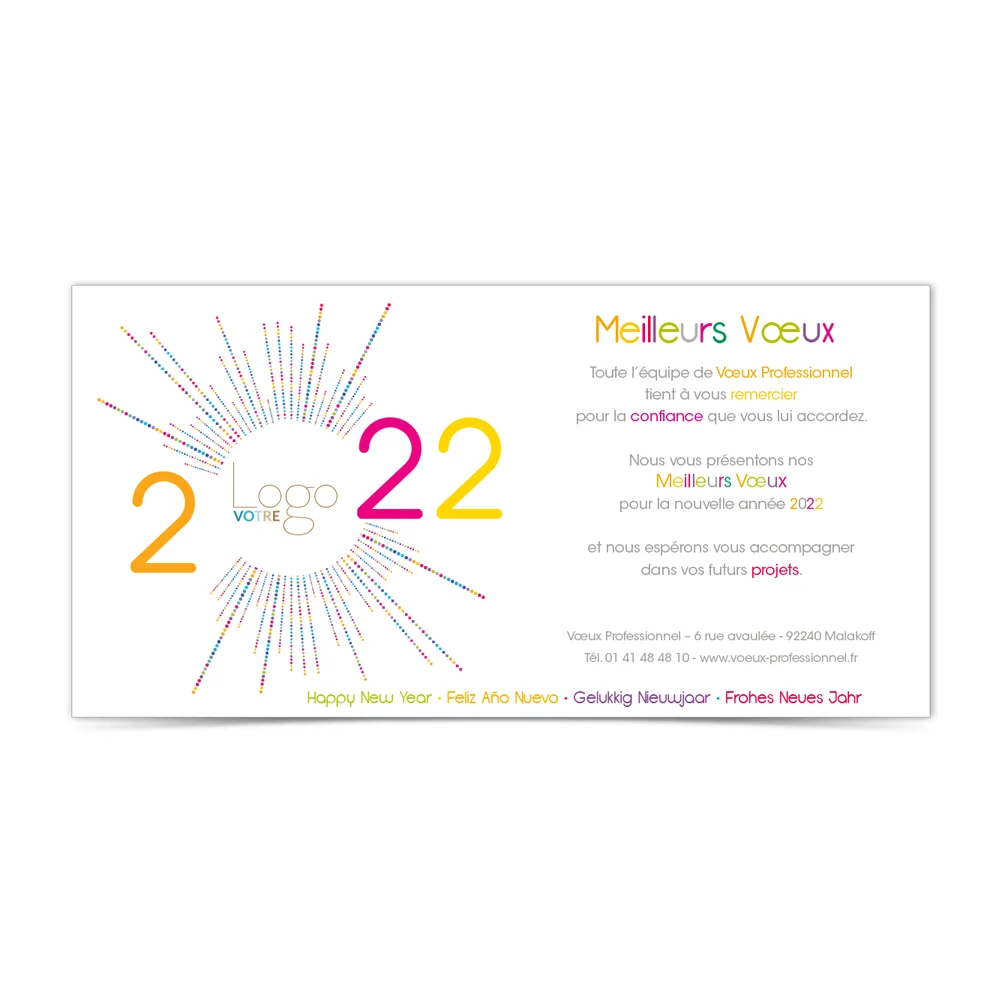 Cartes de voeux virtuelles et e-Card 2022 pour entreprises - Voeux ...