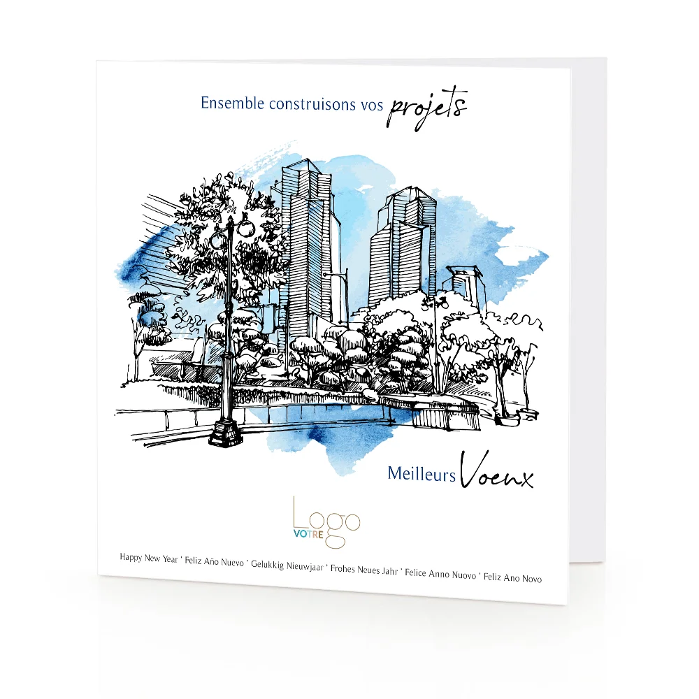 Carte de voeux 2022 et calendrier 2022 pour entreprises - Voeux ...